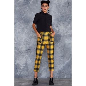 Blackmilk | Pants & Jumpsuits | Iso Blackmilk Tartan Grunge Cuffed Pants | Poshmark